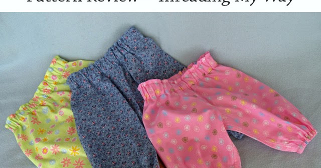Threading My Way: Pattern Emporium's Baby and Toddler Harem Pants ~ Review