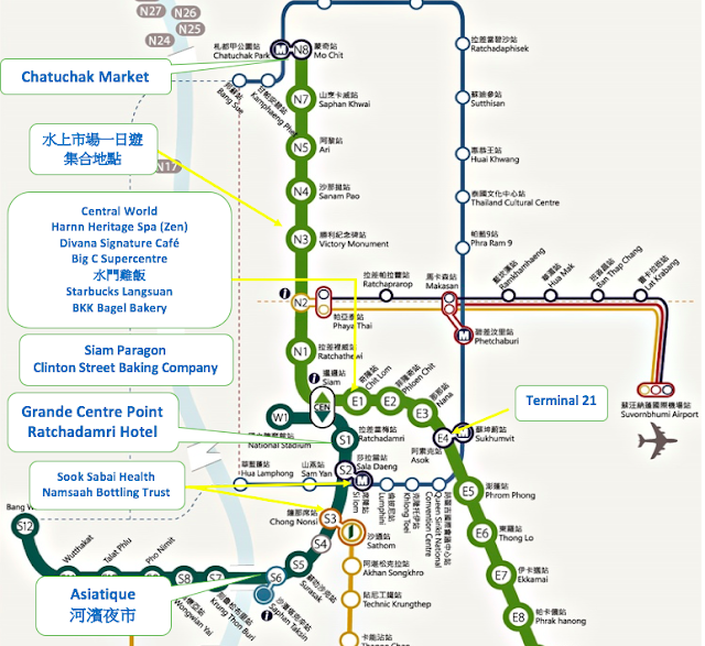 生命影響生命 :): 2018 May 快閃BKK: BTS Skytrain overview + Airport Rail Link