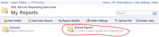 IT Help and Advice: SSRS: Creating a "Shared Reports" folder in ...