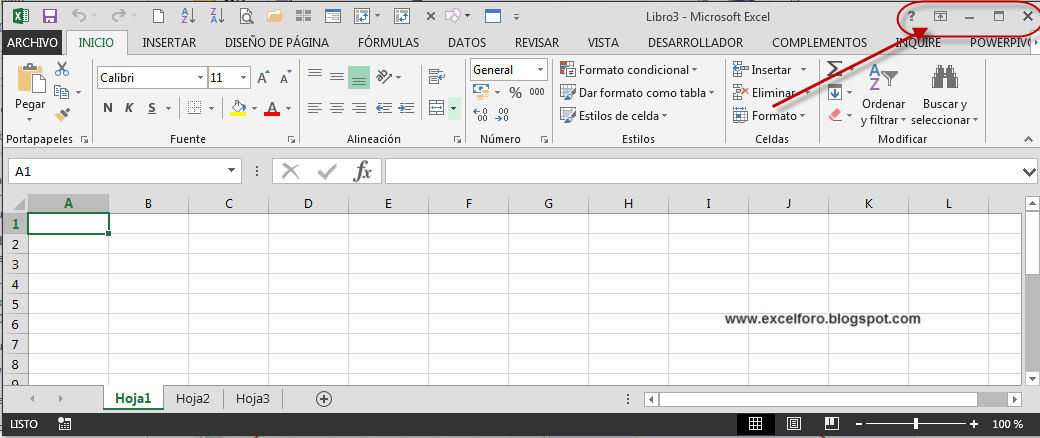 Excel 2013 cambio de MDI a SDI. | EXCEL FORO: Un blog de Excel