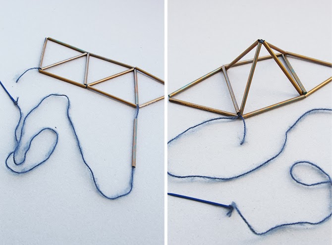 DIY | Straw Himmeli Ornaments | minimal crafts