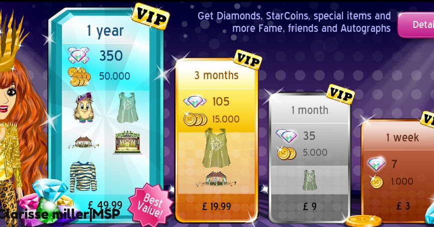 Movie Star Planet: New VIP package