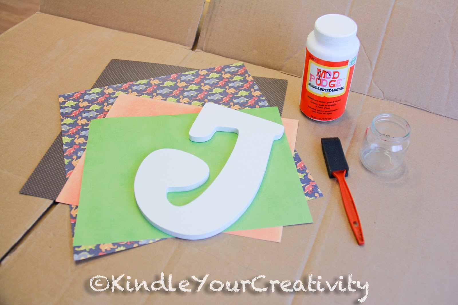 Kindle Your Creativity: DIY Mod Podge Letter