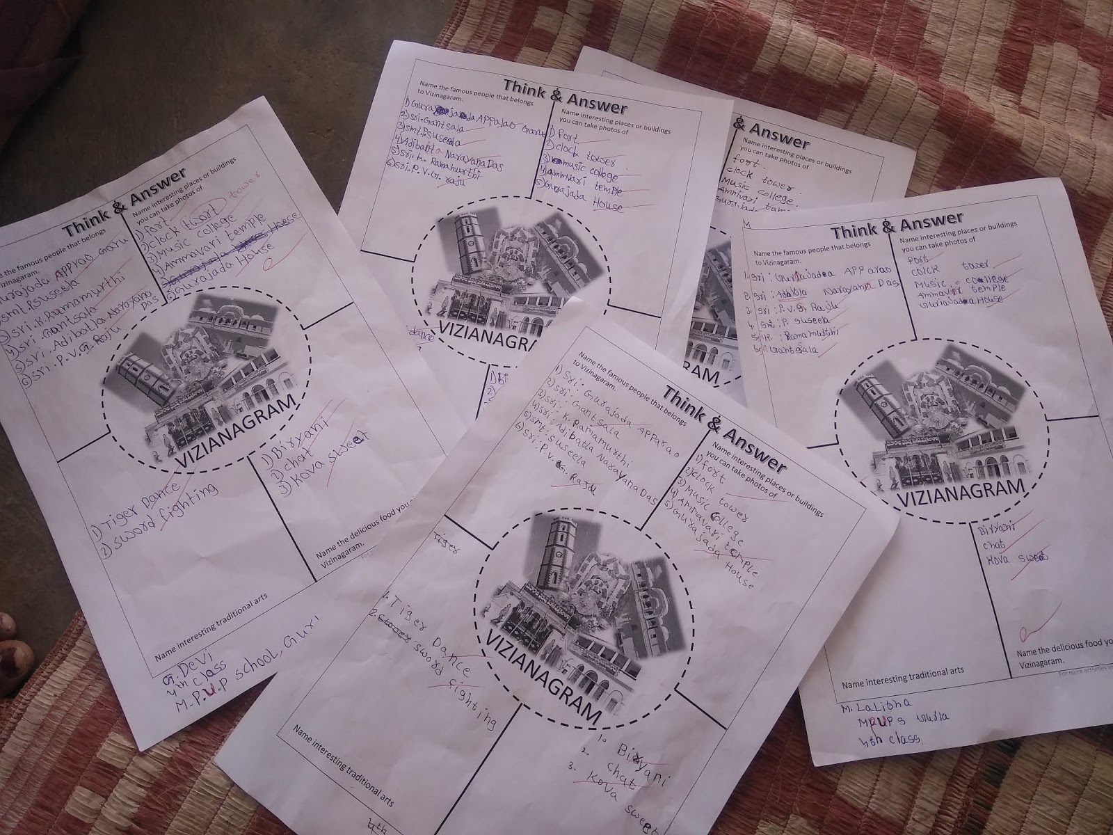 A creative writing activity to write about a visiting place, city ...