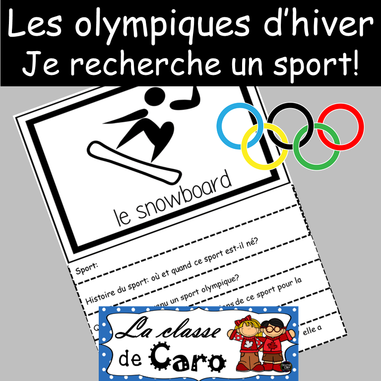 la classe de caro.: Les olympiques d'hiver