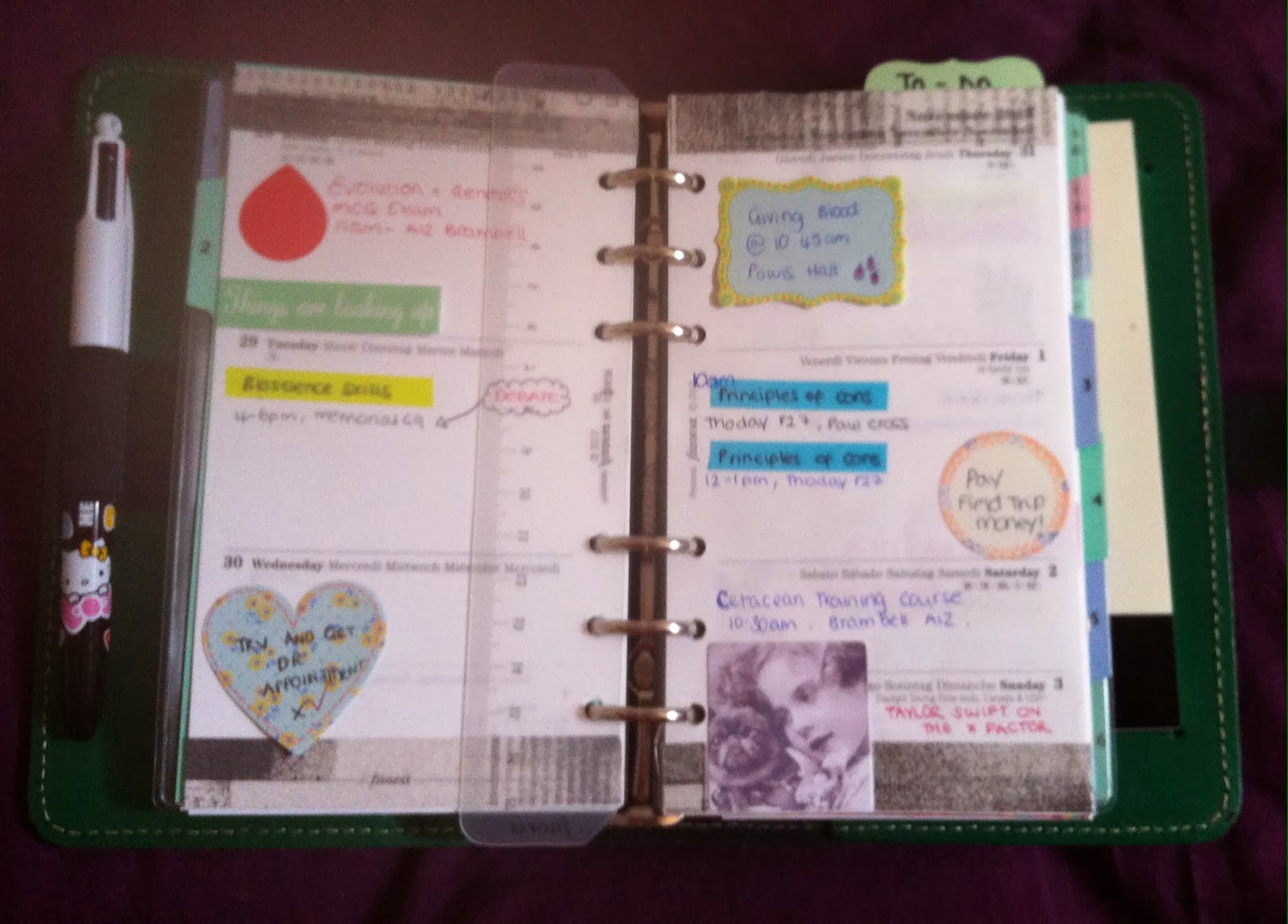 The University Project: Filofax Original Set Up