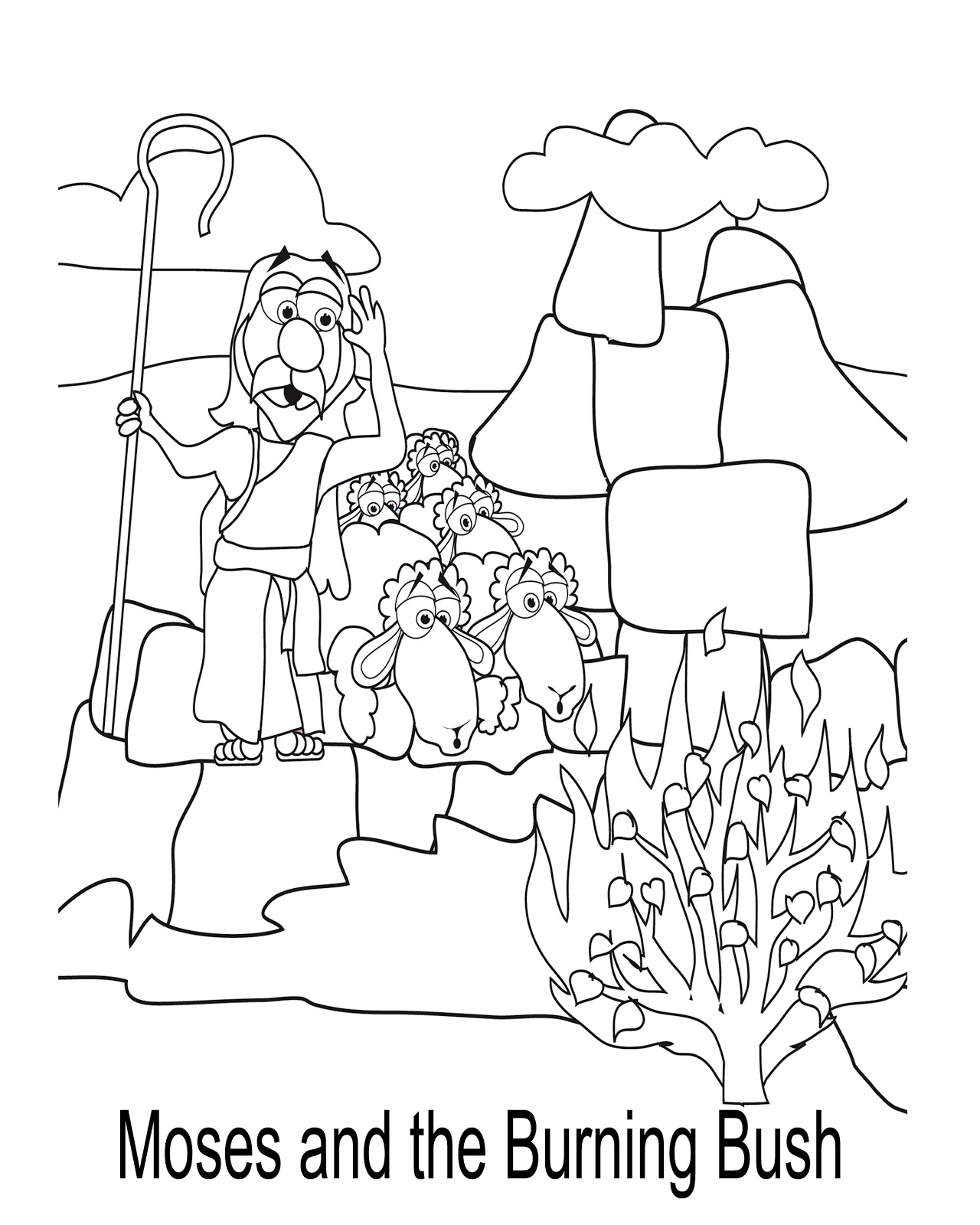 Joshua Crossing The Jordan Page Coloring Pages