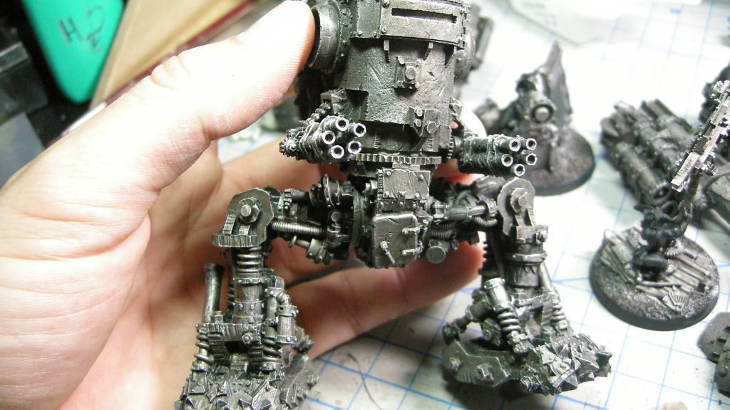 Watching Paint Dry: Ork Forgeworld Mega dread WIP