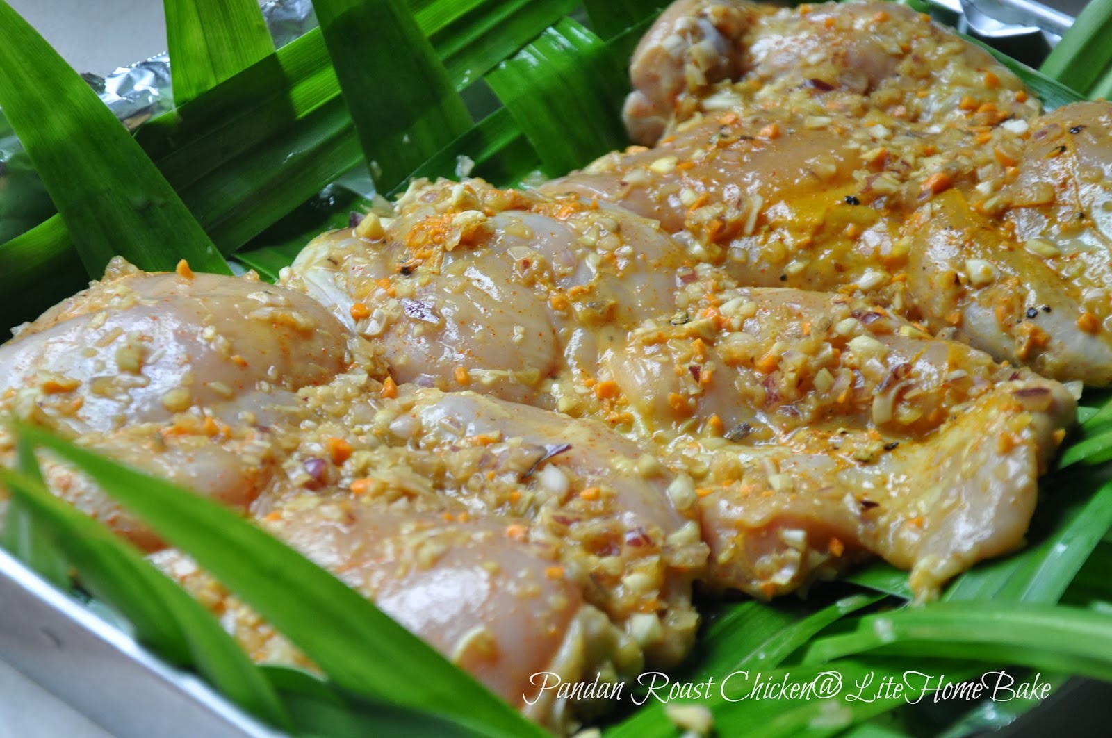 Pandan Chicken, the Lazier Way ~ Lite Home Bake
