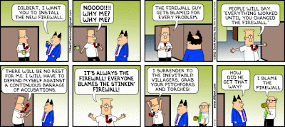 e2e Security: The Firewall Did It - Thanks Dilbert