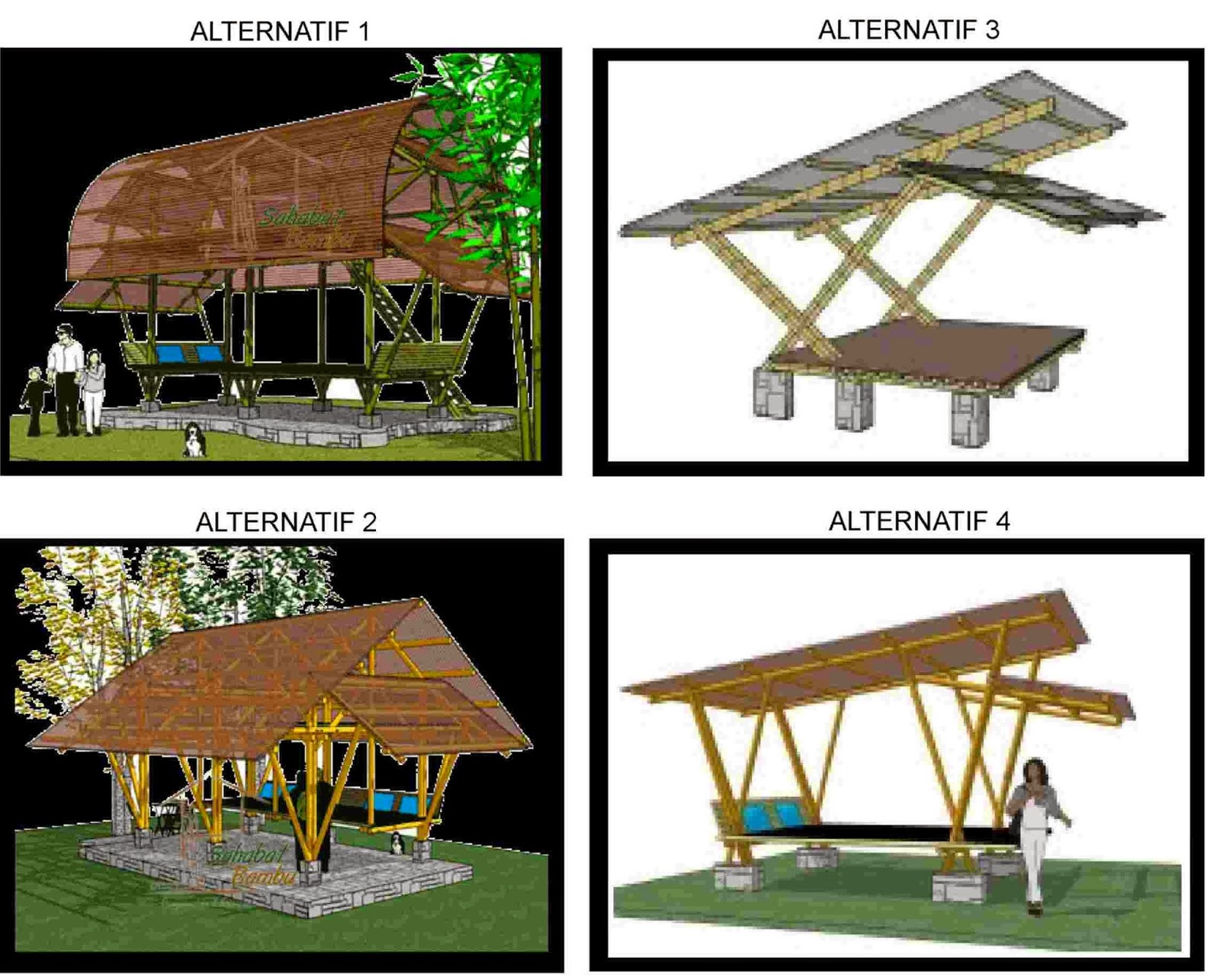 mozaik arsitek : Desain Gazebo UIN Makassar