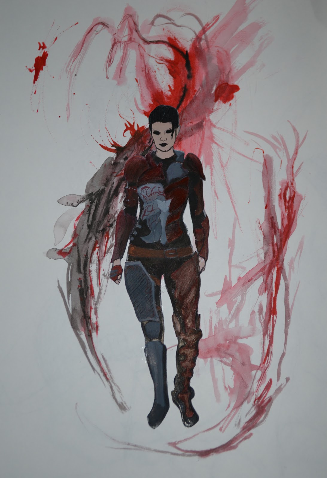 Reflex Designs: Blood Armour Sketch work