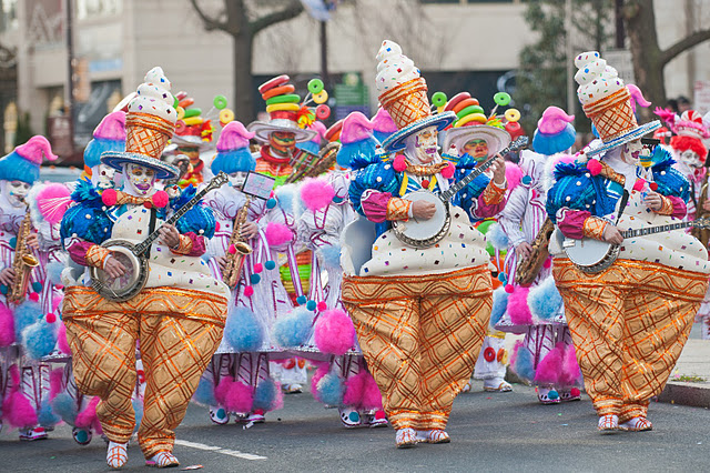 Pretty Purplexing: Mummers Day Parade