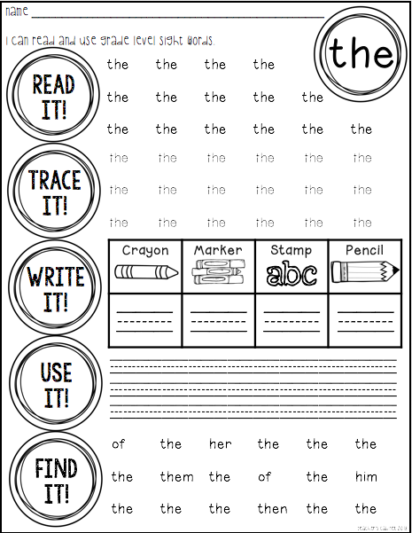Teacher's Cabinet: The Ultimate Sight Word Challenge