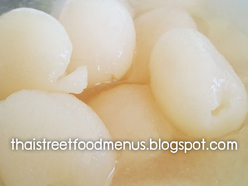 Thai dessert Rambutan in scented syrup menu (Nhoh-Loy-Keaw) - Thai food ...
