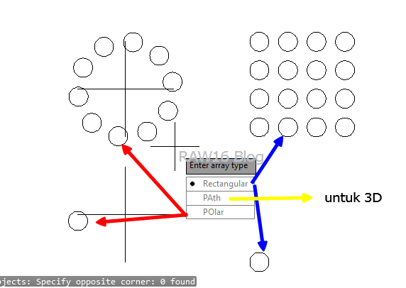Cara Membuat Array Object Di Autocad ~ Raw16 Blog
