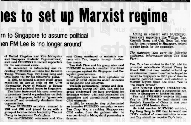 Unravelling 1987: Tan Wah Piow in the UK: Exiled