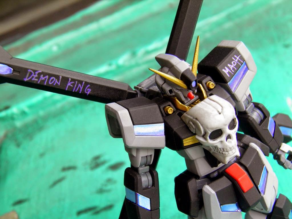 GUNDAM GUY: HGBF 1/144 Gundam Crossbone Maoh "X- Kid" - Painted Build