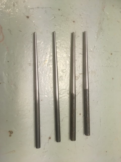 Mulesaw: Making a set of eccentric drawbore pins.