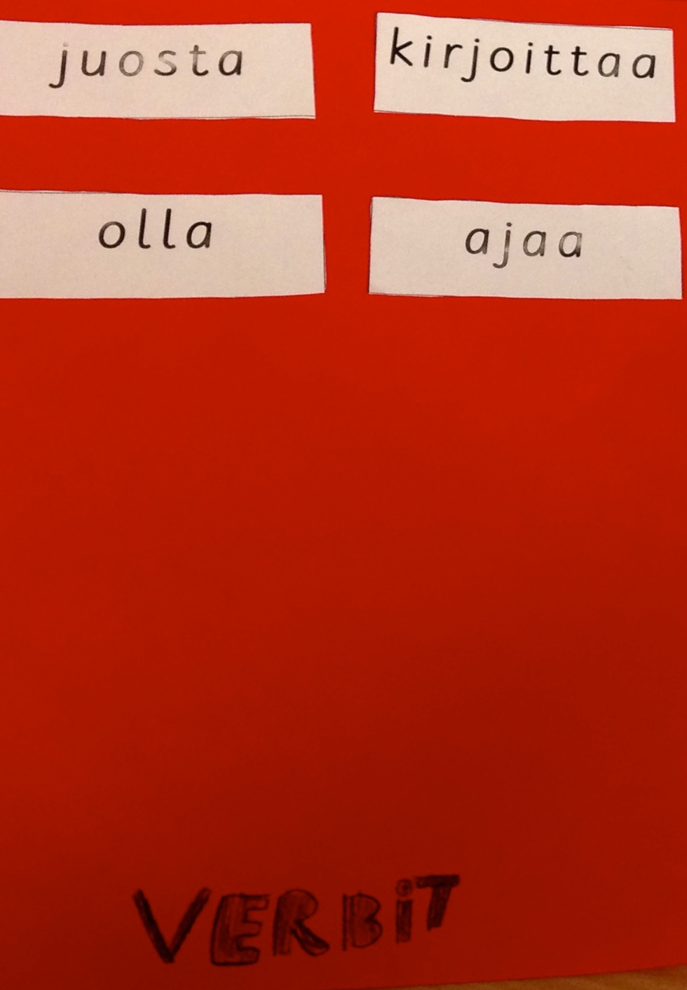 Anniinan OpenIdeat: Sanaluokat (verbit ja substantiivit)