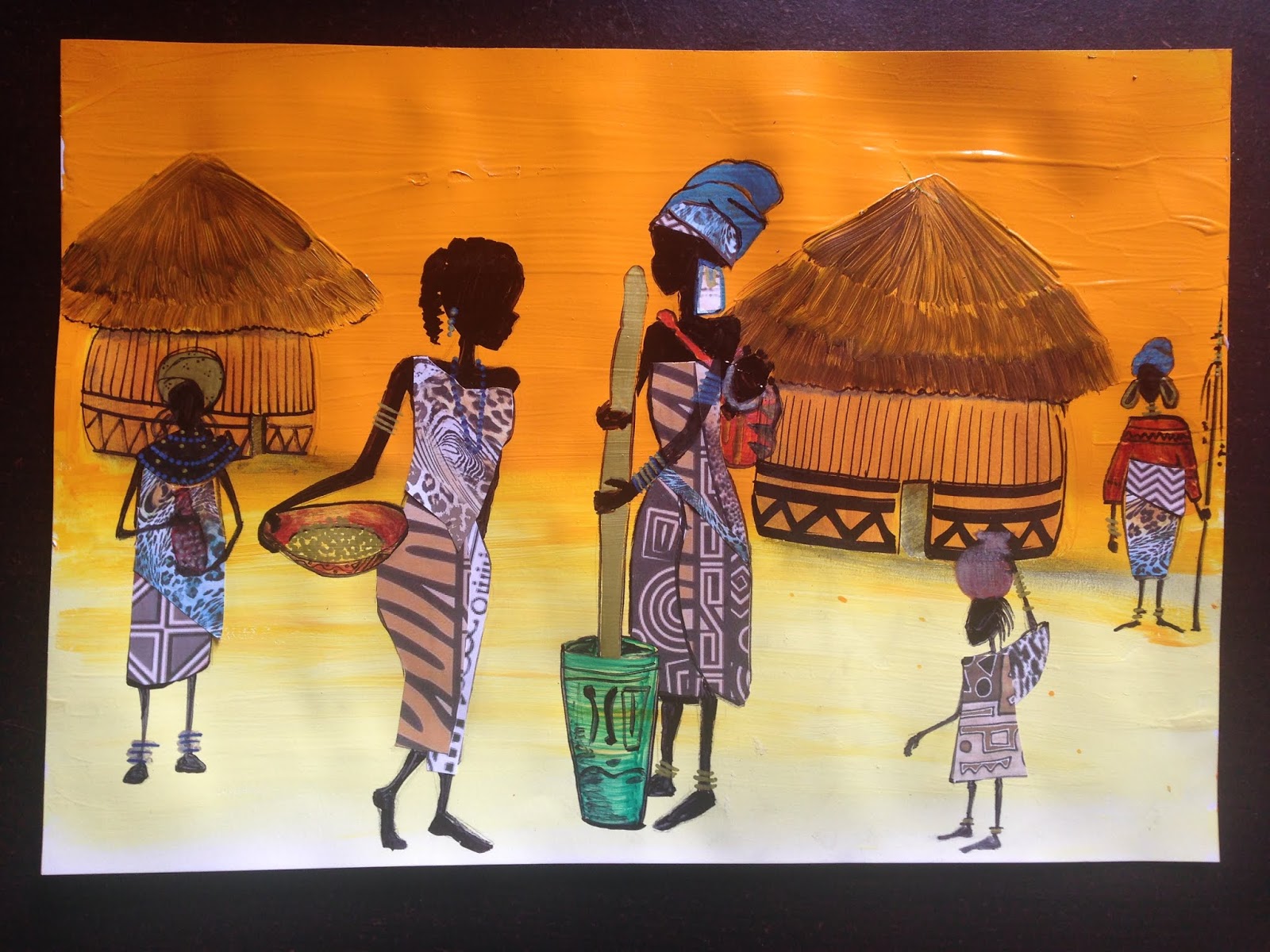 La boite à idées de l' atelier 3B* * *: Mon village africain