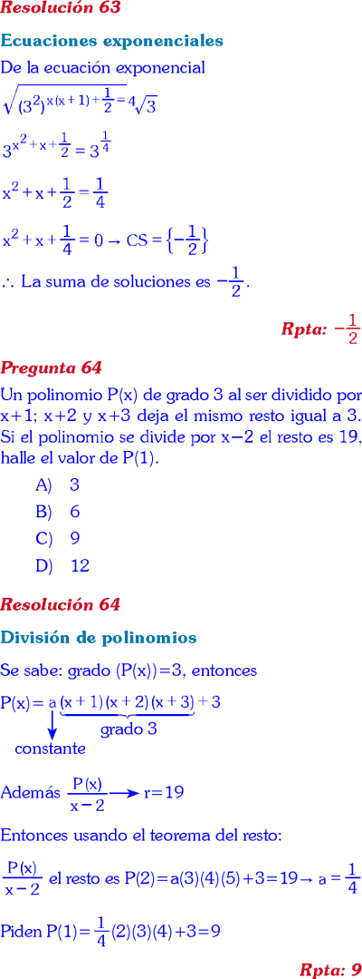 ALGEBRA PROBLEMAS RESUELTOS DE ADMISIÓN A LA UNIVERSIDAD PRUEBA 1 PDF