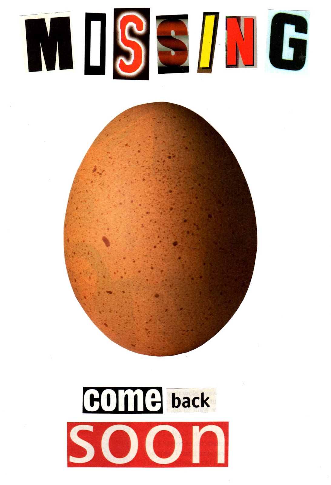 Instant Nowhere Korporation Ltd: Missing Boiled Egg Poster