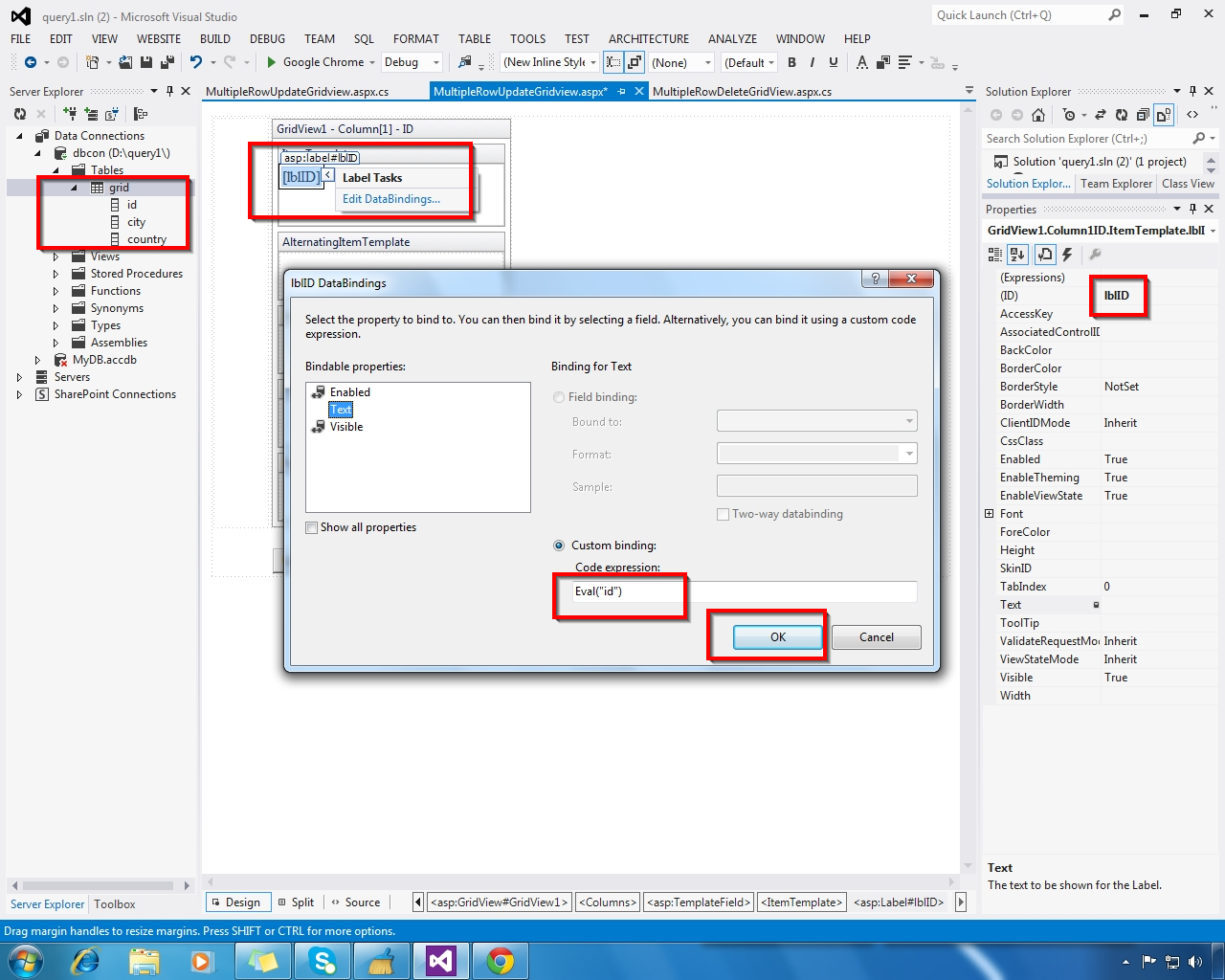 Update Multiple Rows in GridView With CheckBox Selection With Confirmation in Asp.Net C# ...