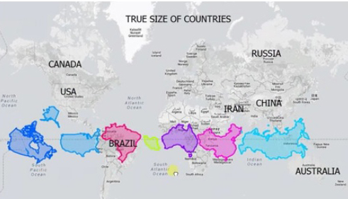 PATCHWORKS: The true size of countries