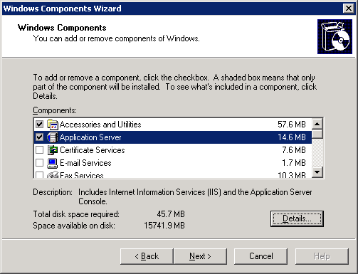 Tweaks for Microsoft™ Windows®: Windows Components Wizard from Command Line