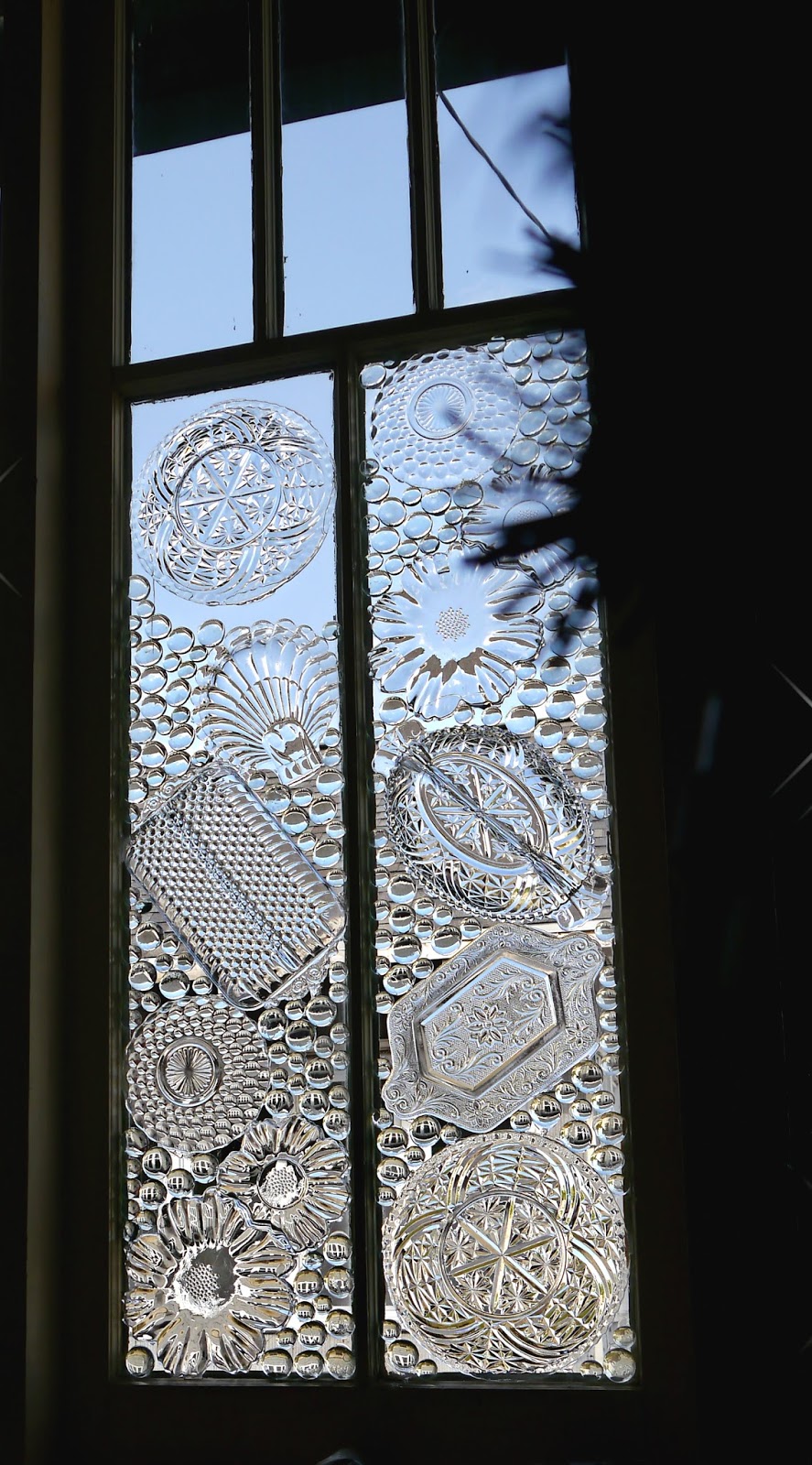 Suzy Homefaker: Recycled Glass Windows {crystal privacy}