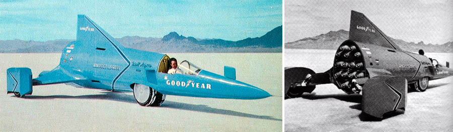 Just A Car Guy: The Land Speed Record vehicles. The variety of design ...