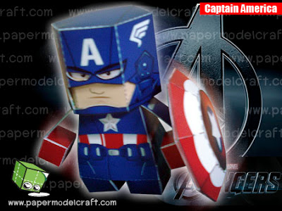 Paper Toys - The Avengers Iron Man & Captain America - Papercraft4u ...