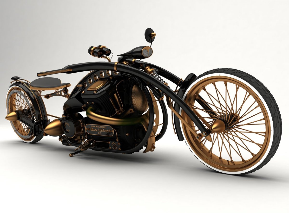 UKADAPTA BLOG: Steampunk Black Widow Chopper W/Sidecar {2007}