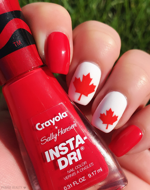 NAIL ART: Whats Up Nails Canadian Flag Nail Stencils - Prairie Beauty