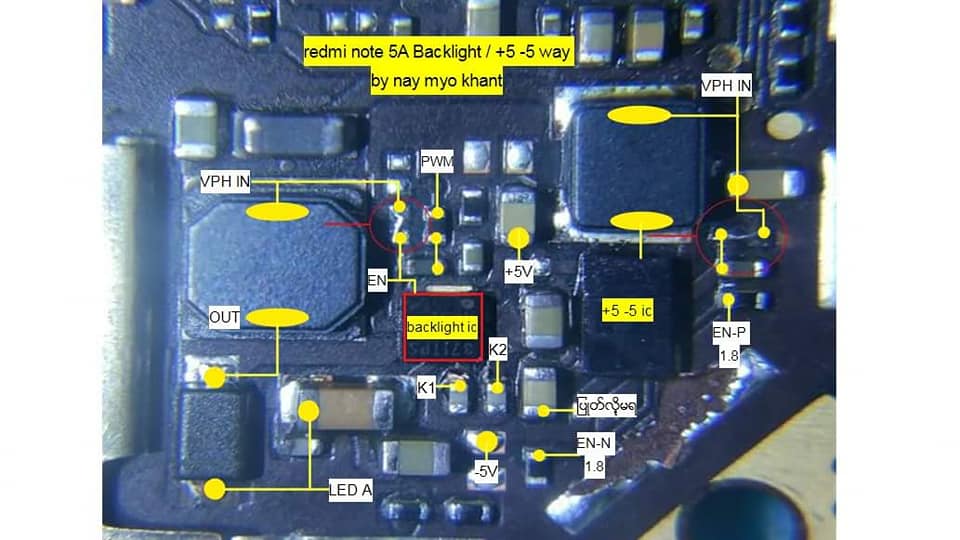 General Knowledge: Redmi note 5a backlight / +5 -5 way