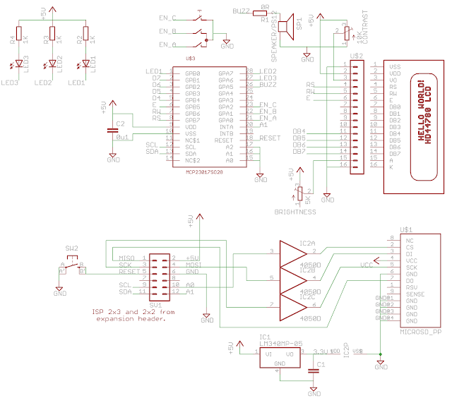 Think3dPrint3d: I2C port expander driving an LCD screen, click encoder ...