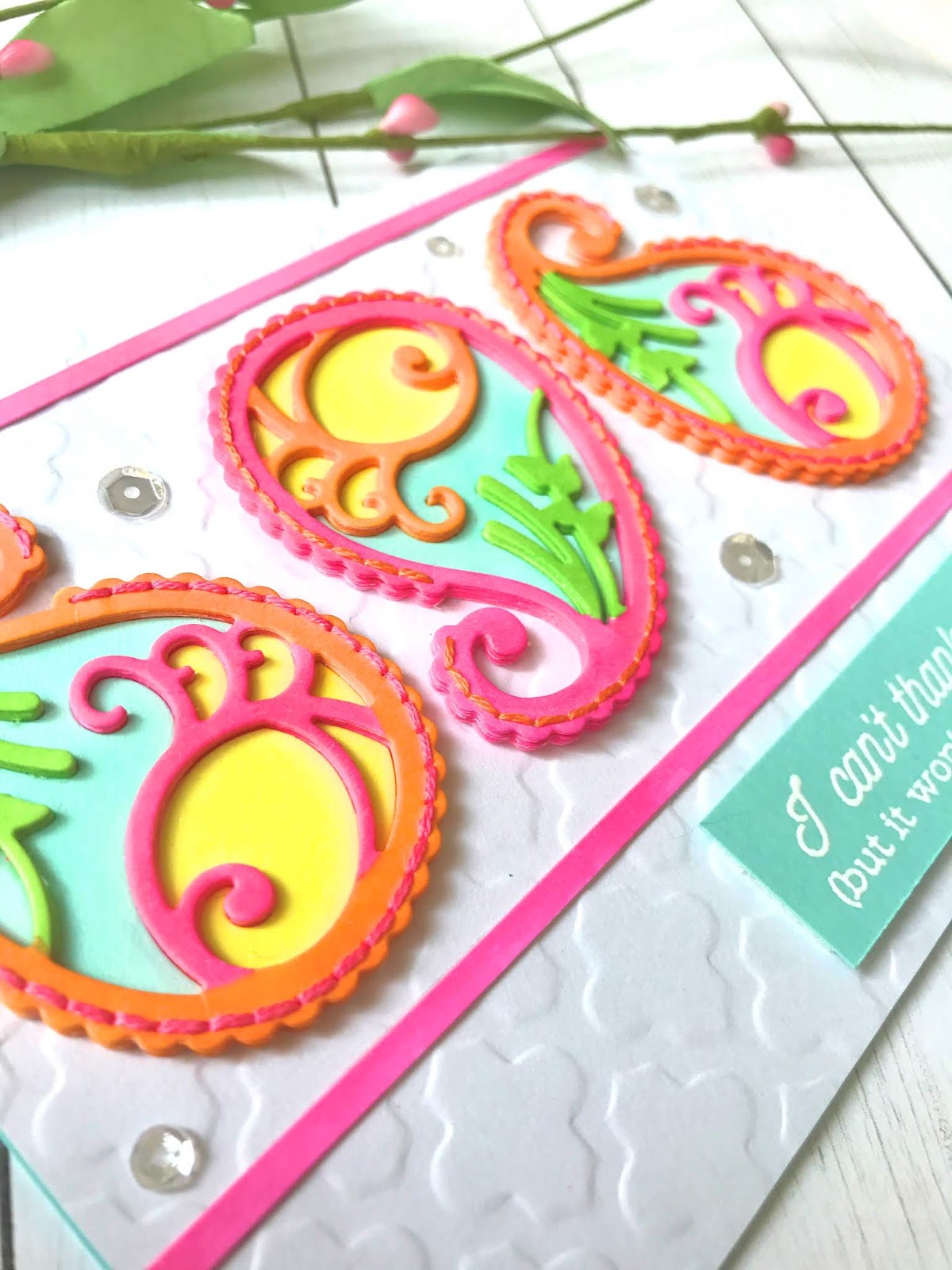 Enhancing Die Cuts with Stitching: Spellbinders July Small Die of the ...
