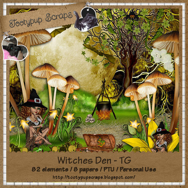 Tootypup Scraps: New Release Today - Witches Den