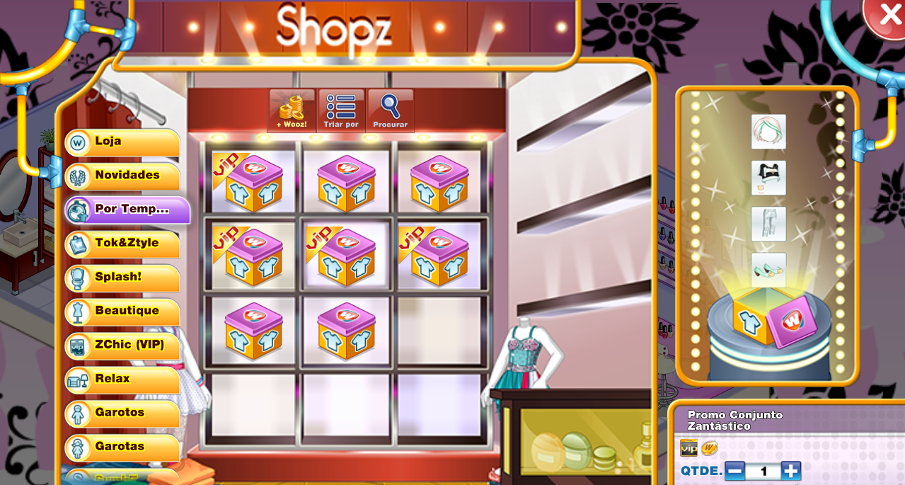 WoozWorld On & Off: Comboz no Shopz