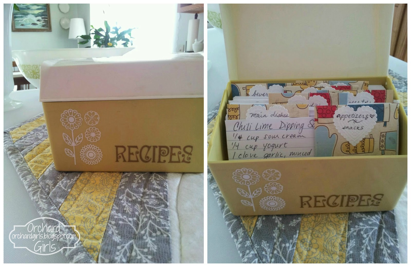 Orchard Girls DIY Personalize A Recipe Box Orchard Girls DIY Personalize A Recipe Box