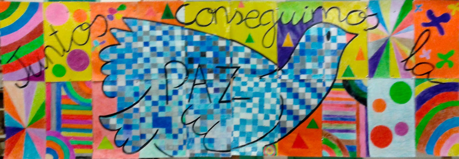 Colegio José Calderón: Mural conmemorativo Día de la Paz