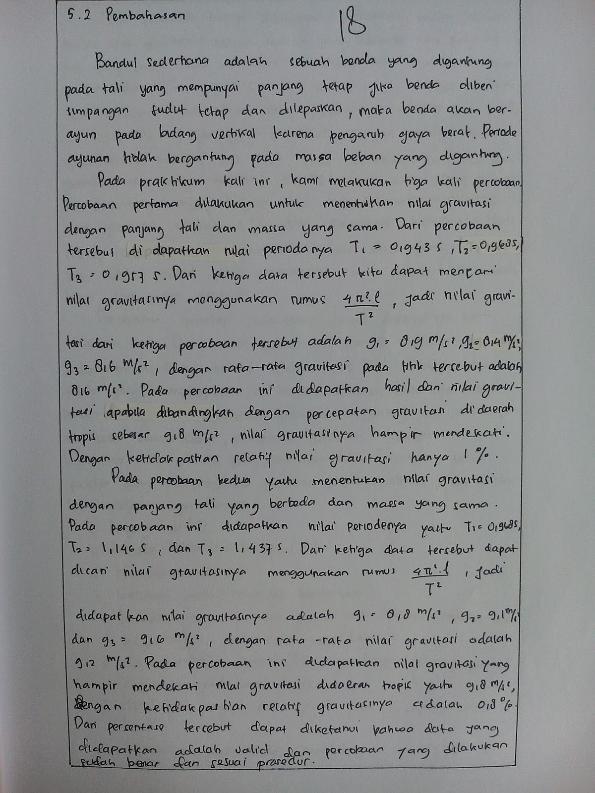 bandul sederhana: BANDUL SEDERHANA