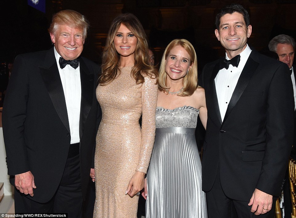 Melania Trump's stunning dress to the Trump pre-inauguration dinner