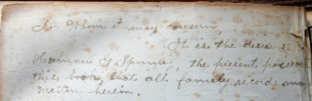 Heirlooms Reunited: 1850+ Bible of the Spinney Family of Eliot, Maine ...