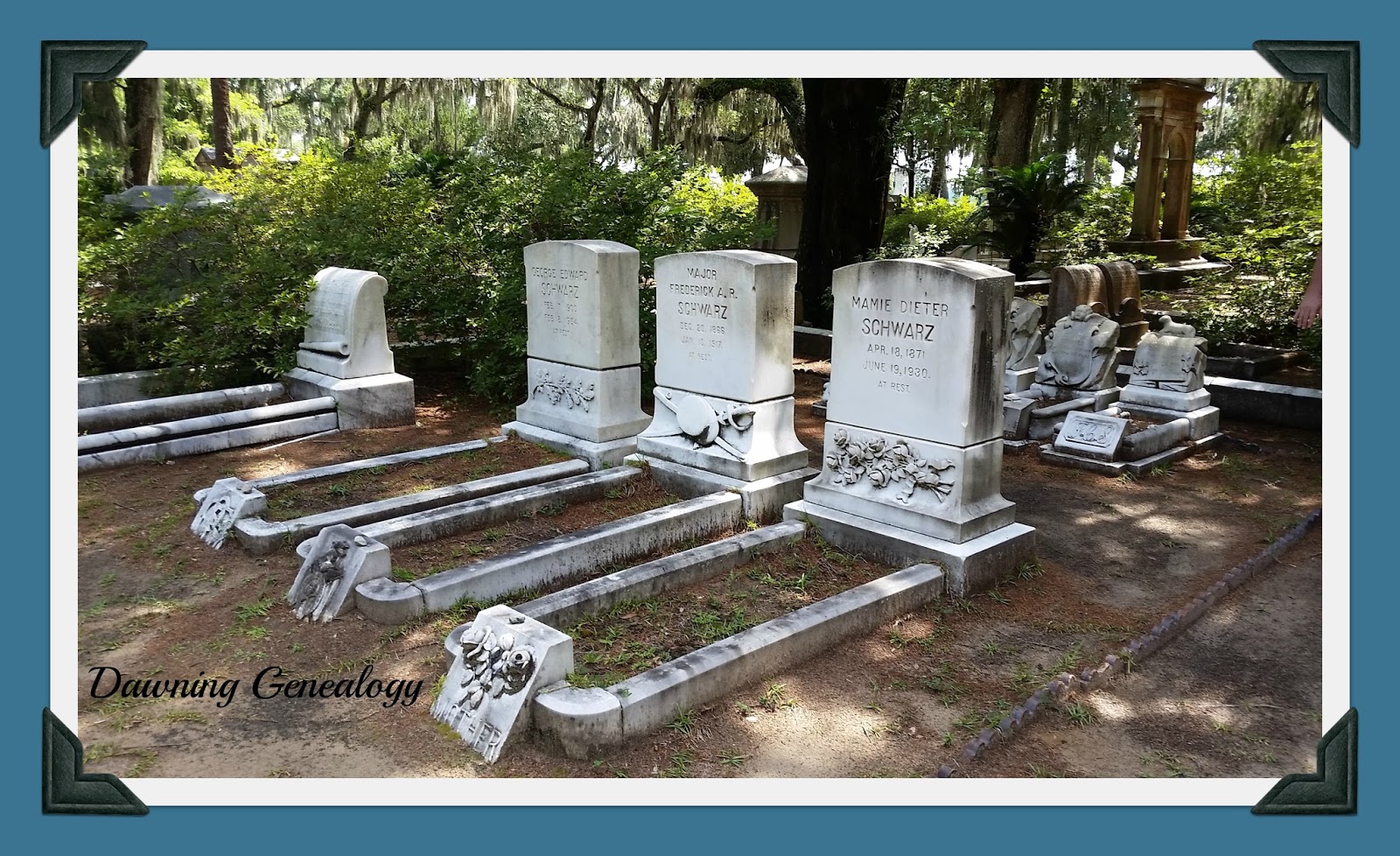 Bonaventure Cemetery Plot Map
