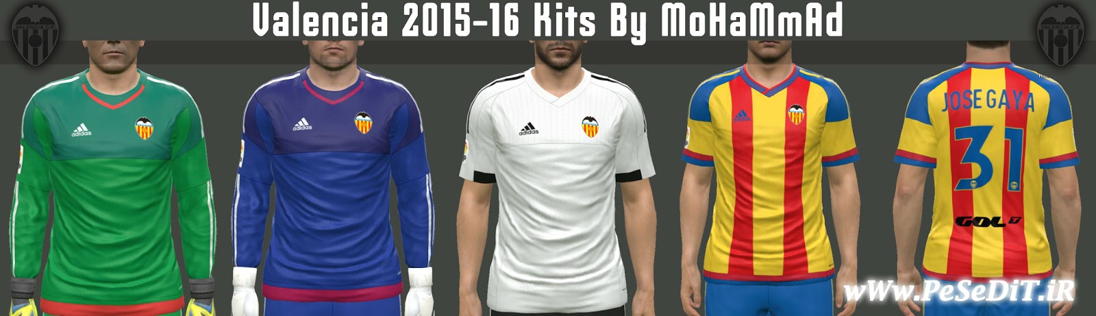 pes-modif: PES 2015 Valencia CF 2015-16 Kits by MoHaMmAd
