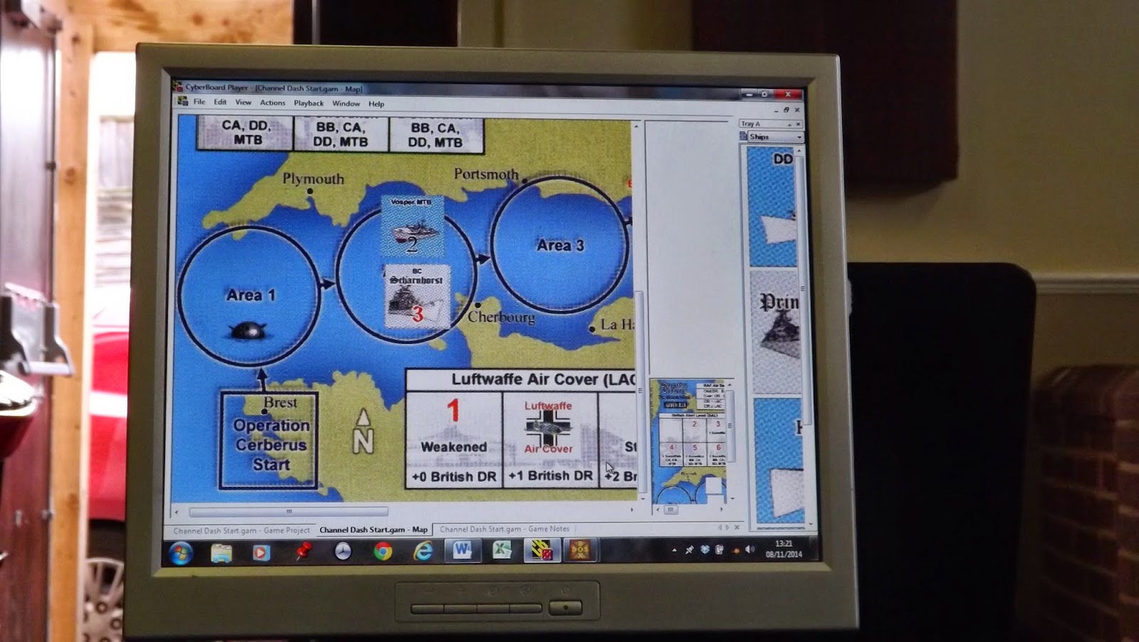 Devon Wargames Group: Operation Cerberus - The Channel Dash 1942