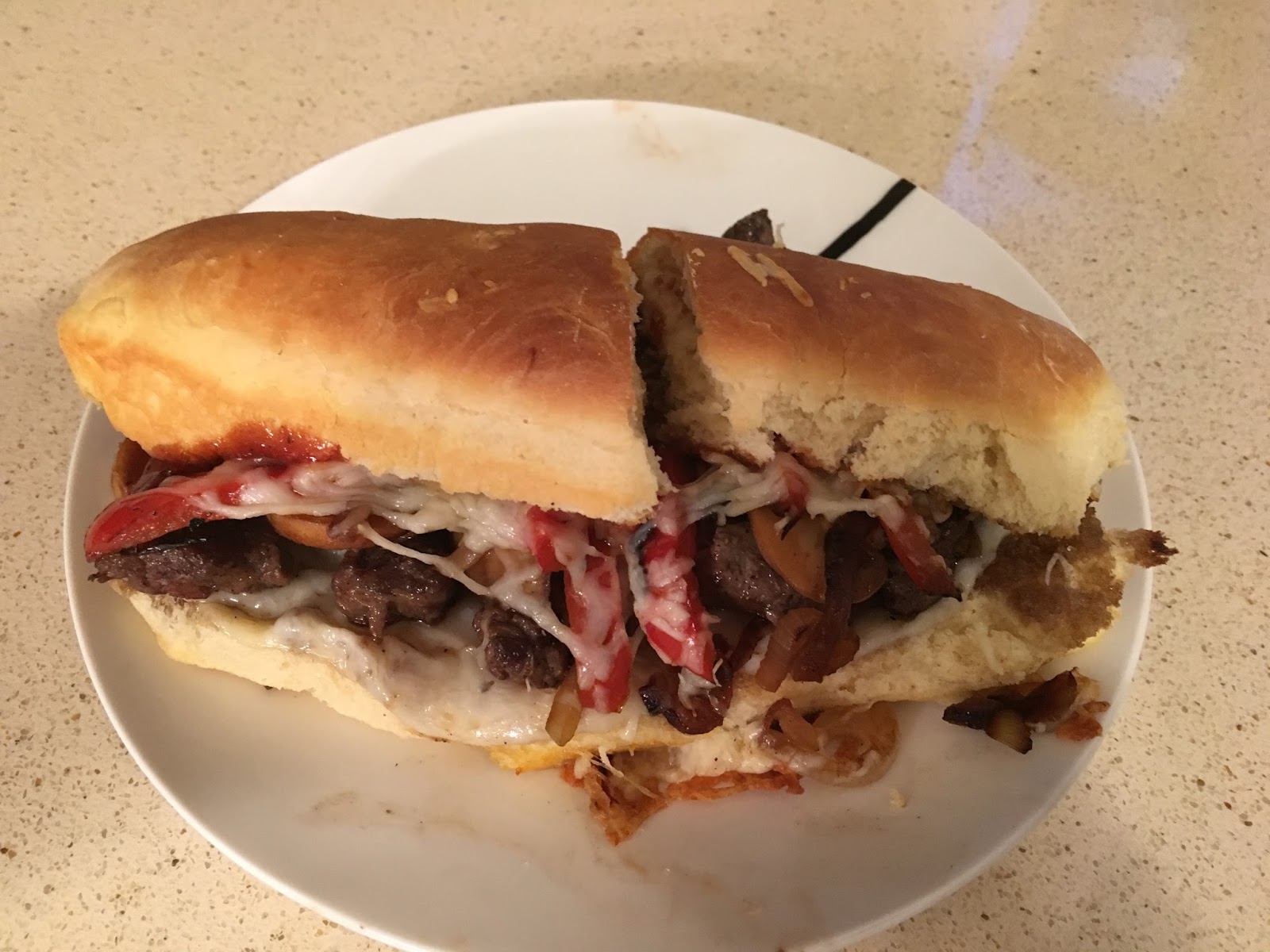 BJ Brinker's Home Cooking: Barbecue Steak and Cheese Sub