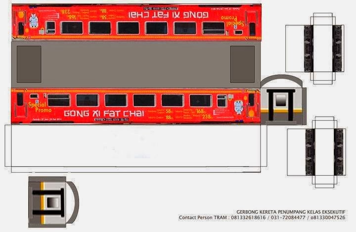 paper craft kereta api indonesia: Paper Craft kereta api indonesia